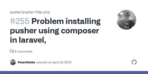 Problem Installing Pusher Using Composer In Laravel Issue Pusher Pusher Php GitHub