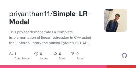 Github Priyanthan11simple Lr Model This Project Demonstrates A Complete Implementation Of