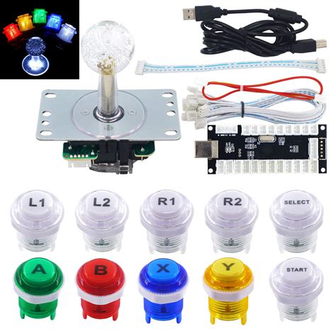 Buy SJ JX Arcade Game LED DIY Kit Mechanical Keyboard Switch Arcade LED Button LED Joystick