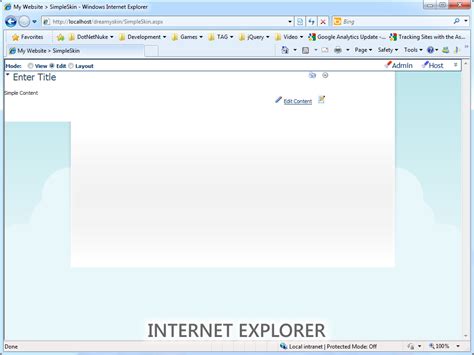 Dotnetnuke Skinning 101 Part 2 Dnn Corp