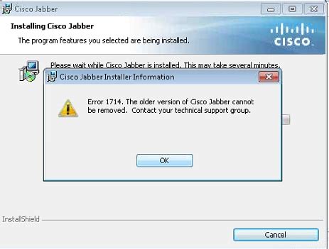 Jabber For Windows Install Or Upgrade Failure Troubleshooting Cisco