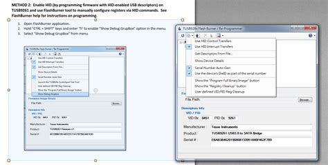 TUSB TUSB Flash Burner Tool Issue Interface Forum Interface TI E E Support Forums