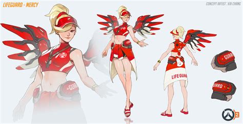 Mercy And Lifeguard Mercy Overwatch And More Drawn By Kai Chang Danbooru