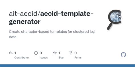 github ait aecid aecid template generator create character based