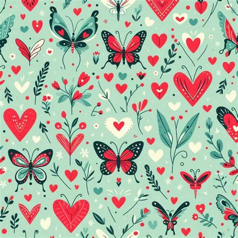 Cute Heart Patterns Dalle Prompt