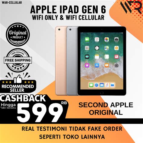 Jual Apple Ipad Gb Gb Wifi Cellular Gen Th Th Second Original Shopee Indonesia
