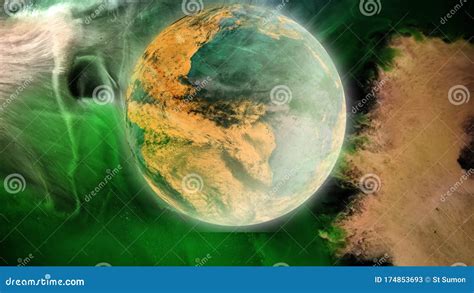 Planet Earth A Shot From Outer Space Stock Illustration Illustration
