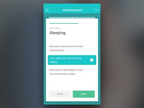 Questionnaire Ui Survey Design Ios App Design Questionnaire