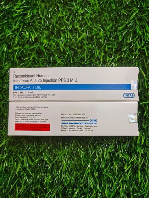 Recombinat Human Interferon Alfa 2b Injection Pfs Intalfa Inj 1 Ml At ₹ 600 Vial In Ahmedabad
