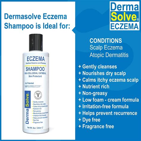 Eczema Relief Shampoo And Conditioner Combo Pack By Dermasolve Steroid
