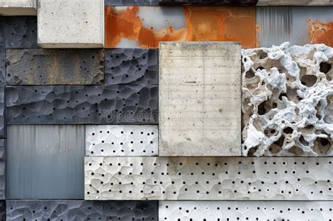 Concrete Blocks With Holes Creating A Textured Wall Surface Experiment With Varying Textures