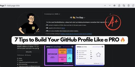 Nandini Gupta On Linkedin 🙌 7 Tips To Build Your Github Profile Like A Pro 🚀