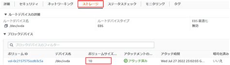 aws ec2のebsのボリュームを拡張する linux itsakura