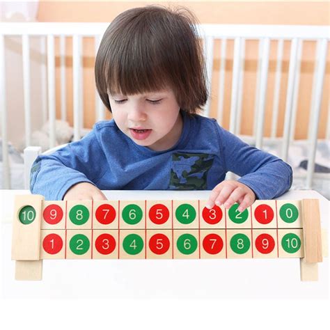Tinksky 1pcs Number Counting Blocks Assorted Color Math Learning Aid