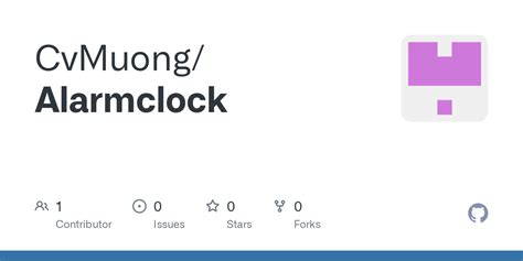 Github Cvmuongalarmclock