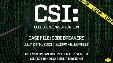 Csi Code Scene Investigations Crowdcast