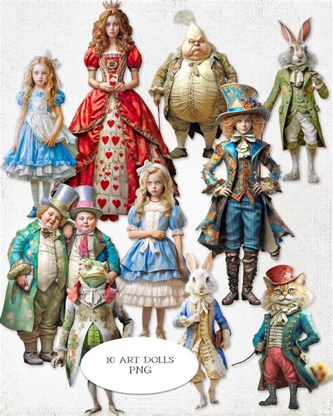 Explore Diy Paper Dolls With Free Printable Templates In 2024 Alice In Wonderland Printables