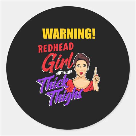 Redhead Girl Freckles Red Hair Redheads Ginger  Classic Round