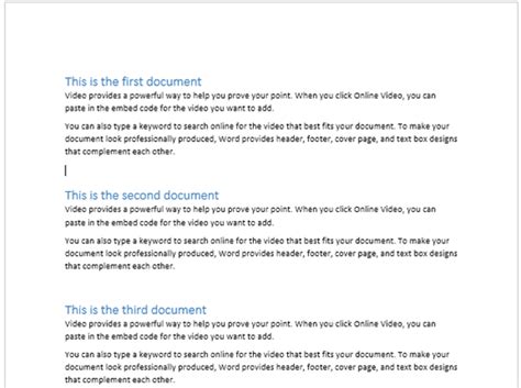 Combine Multiple Word Documents Instantly