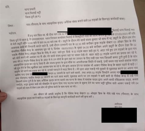 Chhattisgarh Mohd Sahil Among 4 Arrested For Unnatural Sex With A Cow