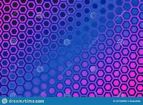 Pink And Blue Gradient Hexagon Background Beautiful Elegant Illustration Stock Vector
