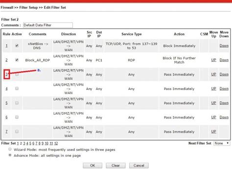 Configuring Vigor Router Firewall Using Objects To Allow Rdp Access