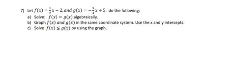 Solved Let F X 12x 2 ﻿and G X 54x 5 ﻿do The