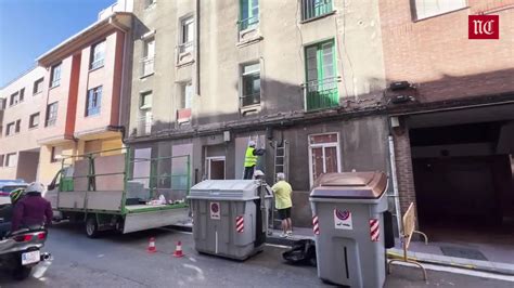 Tapiado Del Edificio De La Calle Olmedo En Valladolid En El Que Vivían