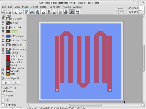 pcb rnd pool direct path to openems for s parameters