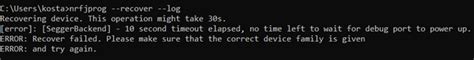 J Link Connection Lost After A Few Seconds Nordic Qanda Nordic Devzone Nordic Devzone
