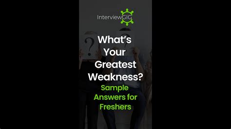 Interview Question What Is Your Greatest Weakness Best Sample