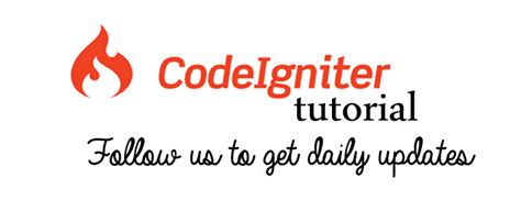 Php Codeigniter Tutorials Facebook