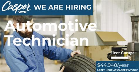 Automotivetechnician Hiring Automotivetech City Of Casper