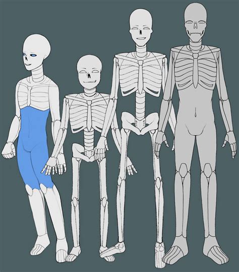 f2u skeleton bases by tuskkins on deviantart
