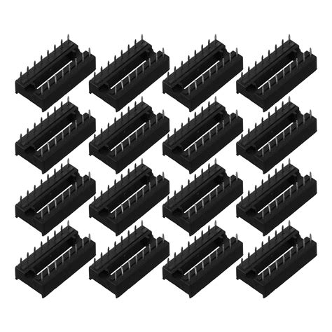 Diaedge 30pcs Ic Socket Replacement Dual Row Ic Socket 16pin Integrated