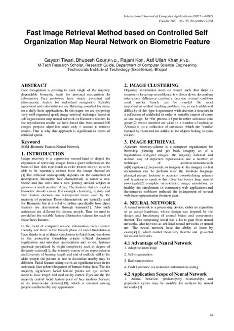 Pdf Fast Image Retrieval Method Based On Controlled Self Organization