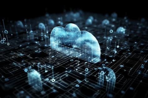 Cloud Technology Data Security Stock Illustration Illustration Of