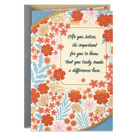 You Truly Made A Difference Here Retirement Card Greeting Cards
