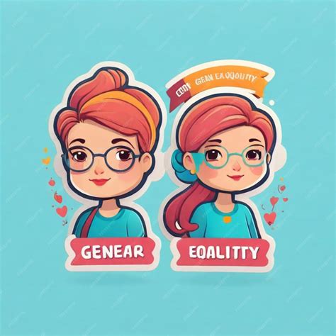 Gender Equality Cartoon Vector Background Premium Ai Generated Vector