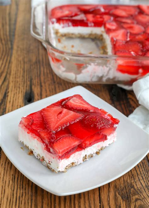 Strawberry Pretzel Salad Barefeet In The Kitchen