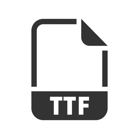 Ttf File Format Symbol Vectors And Illustrations For Free Download