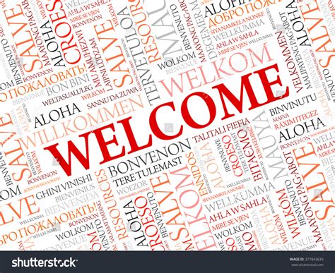 Welcome Word Cloud Different Languages Concept 库存矢量图（免版税）377843635 Shutterstock