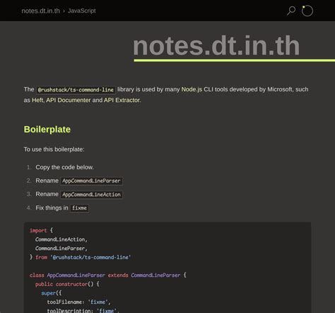 Building Cli Apps Using Rushstackts Command Line Library Th