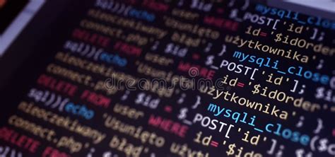 Software Development Monitor Screen Background Developer Display With