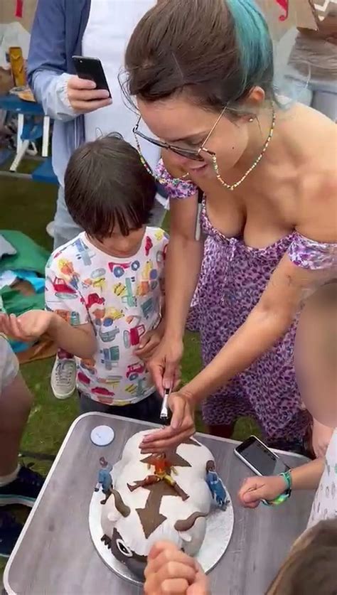 Mum Trolled As Boobs Steal Spotlight In Indecent Dress At Sons