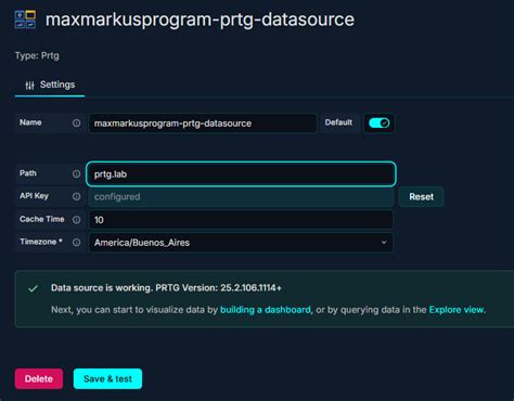 Grafana Datasource Plugin For Prtg Grafana Grafana Labs Community