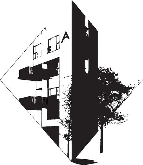 Gothic Geometry Sophisticated Black Icons Shadowed Spires Chic Architecture Illustrations