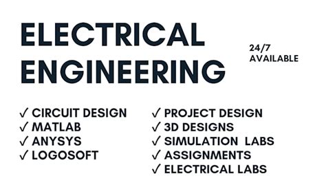 Do Electrical Engineering Projects Problems Labs And Assessments By Wania15 Fiverr