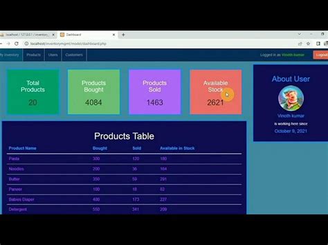 🏬inventory Management System Project Using Php Free Source Code😉