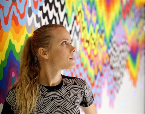 Jen Starks New Color Dripping Mural At Miami International Airport